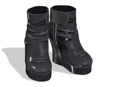 Second Life Marketplace - Full Perm Female Leather Boots None Rigged ...