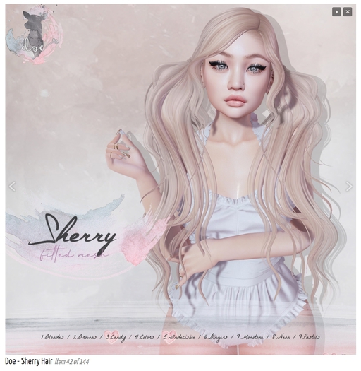 Second Life Marketplace - 9.Doe: Sherry - Pastels