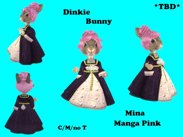 Second Life Marketplace - *TBD*Dinkie Bunny Mina Manga Pink