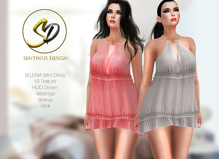 Second Life Marketplace - Sentinus-Selena Mini Dress All Colors