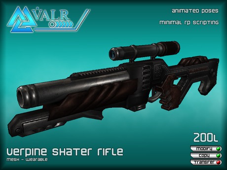 Second Life Marketplace - [VALR] Verpine Shatter-Rifle