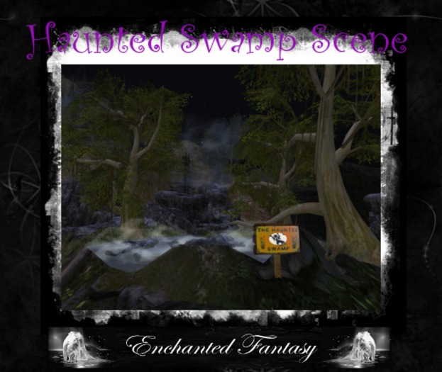 Second Life Marketplace Haunted Swamp Scene Set Super Promo Price 1063
