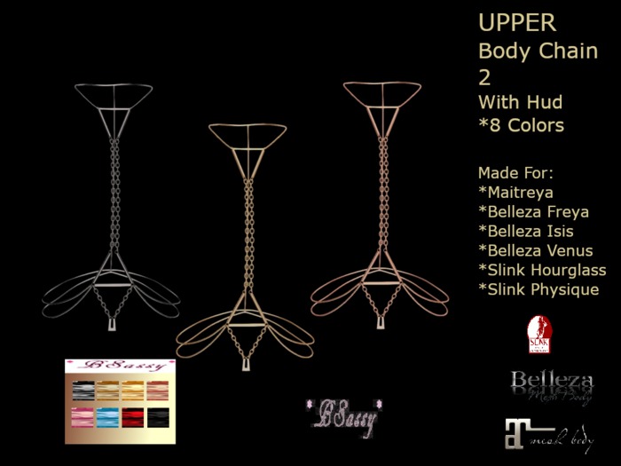 Second Life Marketplace - *BSASSY* UPPER BODY CHAIN 2 WITH HUD