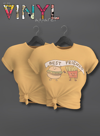 Second Life Marketplace - Vinyl - 3am Knotted Tee Pak Gold