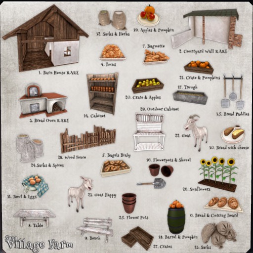 Second Life Marketplace - 26. Sese_Village Farm_Sunflowers