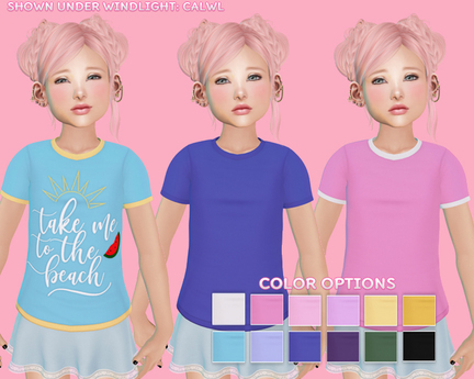 Second Life Marketplace - DEMO :*BABY*: {TWEENSTER} Simple T-Shirt
