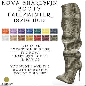 Second Life Marketplace - BM Nova Snakeskin Boots Basics