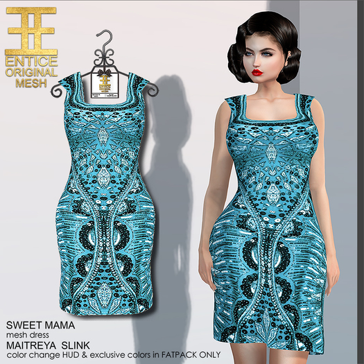 Second Life Marketplace - Entice - Sweet Mama - Aqua