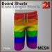 Second Life Marketplace - 2cute Knee Length Shorts - Pride