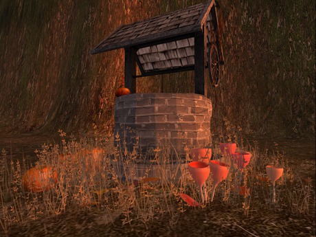 Second Life Marketplace - Enchanted Fall ~ Old Autumn Wishing Well