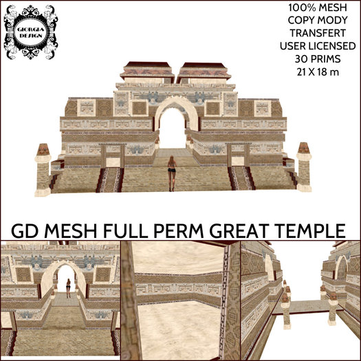 Second Life Marketplace - GD MESH FULL PERM GREAT TEMPLE