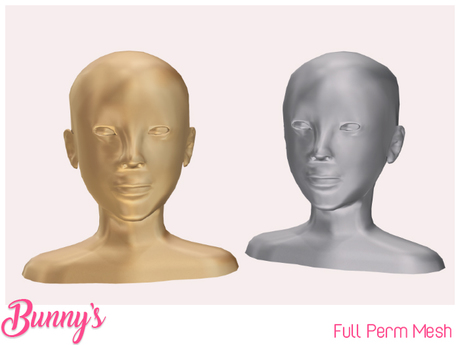 Second Life Marketplace - Bunny's Display Head (Full Perm Mesh)