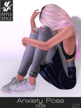 Second Life Marketplace - Apple Spice - Anxiety Pose 008