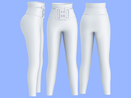 Second Life Marketplace - Full Perm Thick Belt Big Buckle High Waist ...
