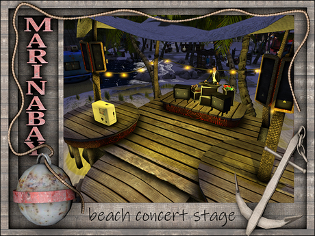 Second Life Marketplace - beach concert stage