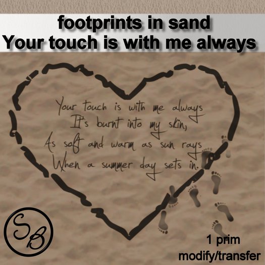 Second Life Marketplace - Sandwriting ~ Love Poem
