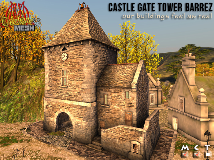 Second Life Marketplace - Castle|Castle Gate Tower BARREZ , medieval ...