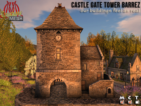 Second Life Marketplace - Castle|Castle Gate Tower BARREZ , medieval ...