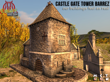 Second Life Marketplace - Castle|Castle Gate Tower BARREZ , medieval ...