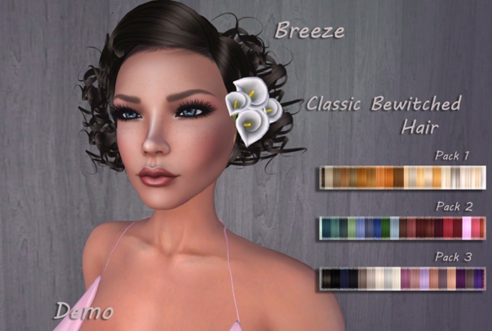 Second Life Marketplace - Classic ~*Bewitched Hair*~ Pack 1 Breeze