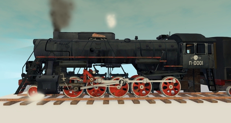 Second Life Marketplace - Soviet steam locomotive