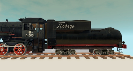 Second Life Marketplace - Soviet steam locomotive