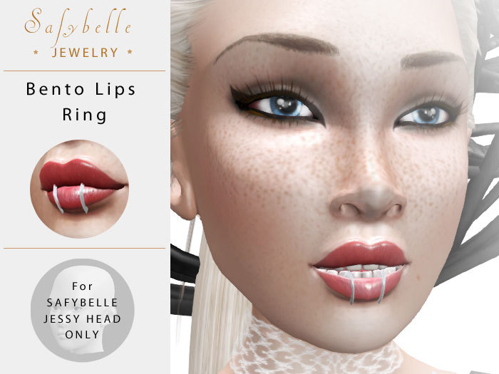 Second Life Marketplace - 278@Safybelle Jewelry for JESSY3 - Lips Ring S01