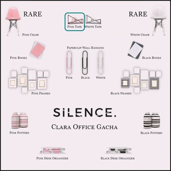 Second Life Marketplace - Silence. - Clara Office - Book Stack - Black