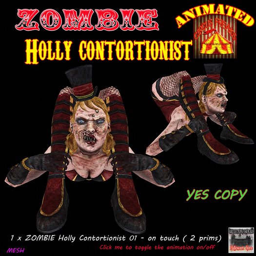 Second Life Marketplace - ZOMBIE Holly Contortionist - ANIMATED (box)