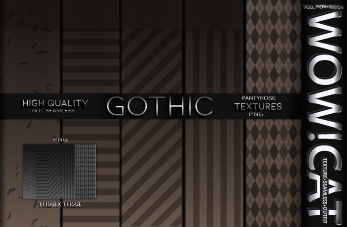 Second Life Marketplace - TEXTURE WOW!CAT FULL PERM PANTYHOSE PACK 34