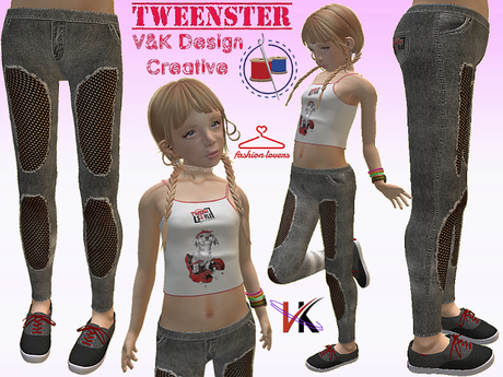 Second Life Marketplace - V&K Design Tweenster Destroys Tween Style Outfit