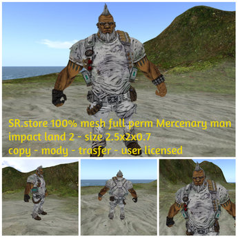 Second Life Marketplace - SR.store 100% mesh full perm Mercenary man