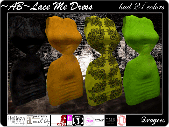 Second Life Marketplace - ~AB~ Lace Me Dress Demo