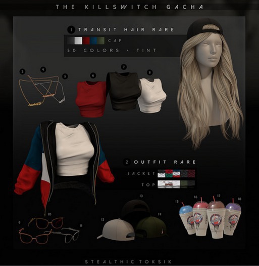 Second Life Marketplace - Stealthic x Toksik - 12. TKS Cap (White)