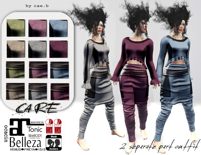 Second Life Marketplace - cae.b - CARE outfit - Maitreya, Tonic, Ebody ...