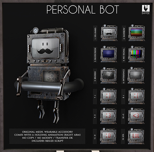 Second Life Marketplace - 7. :BAMSE: Personal Bot - :)