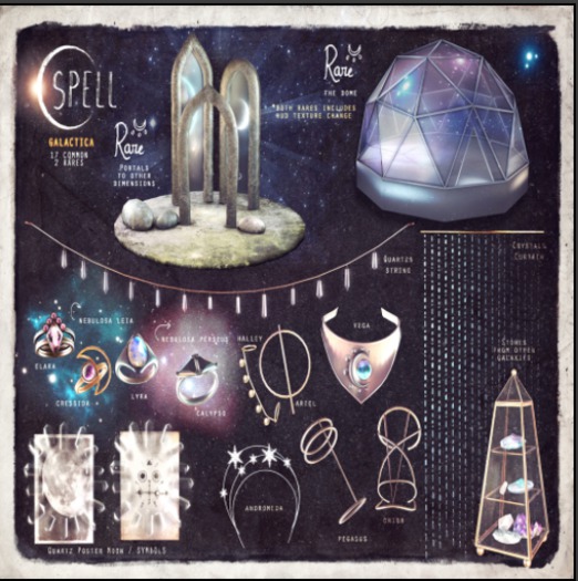 Second Life Marketplace Spell Galactica Elara Ring