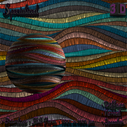Second Life Marketplace - Specialized Textures Full Perms 3D Embroidery Wavy