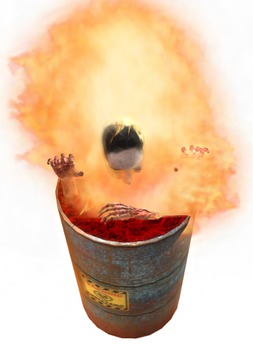 Second Life Marketplace - Zombie Burn Barrel