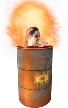 Second Life Marketplace - Zombie Burn Barrel