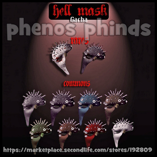 Second Life Marketplace - [BODY FACTORY] Hell Mask (Green)