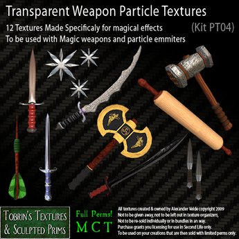 Second Life Marketplace - Tobrin's - Weapon Particle Texture Kit