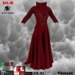 Second Life Marketplace - Standing Collar Countess dress red boxed