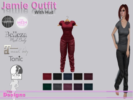 Second Life Marketplace - Jamie Outfit Demo Hud