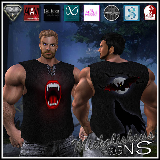 Second Life Marketplace - * Mikolishous Designs * AB Slvlss T-Fangs WolfBat