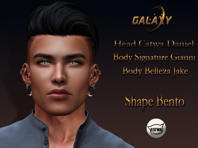 Second Life Marketplace - GALAXY -MIGUEL - HEAD BENTO SHAPE CATWA DANIEL