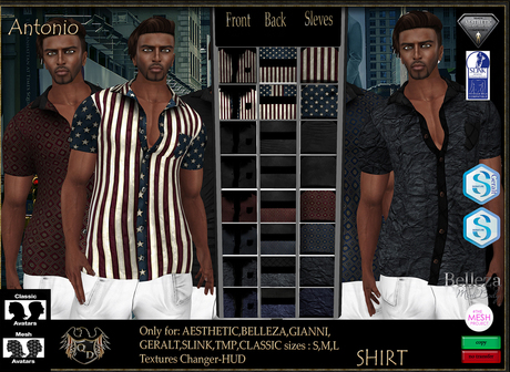 Second Life Marketplace - Shirt "Antonio"