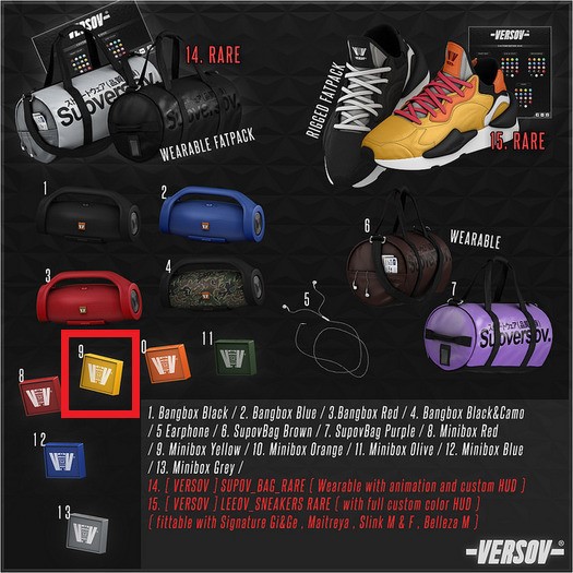 Second Life Marketplace - VERSOV ] GACHA_MINIBOX_OLIVE_(BOX)