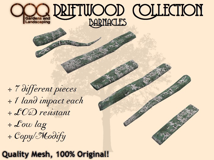 Second Life Marketplace - 7 Pieces of Dead Wood, 1 LI each - OPQ ...