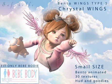 Second Life Marketplace - 289@Safybelle[CM]ChrystalWings for BEBE ...